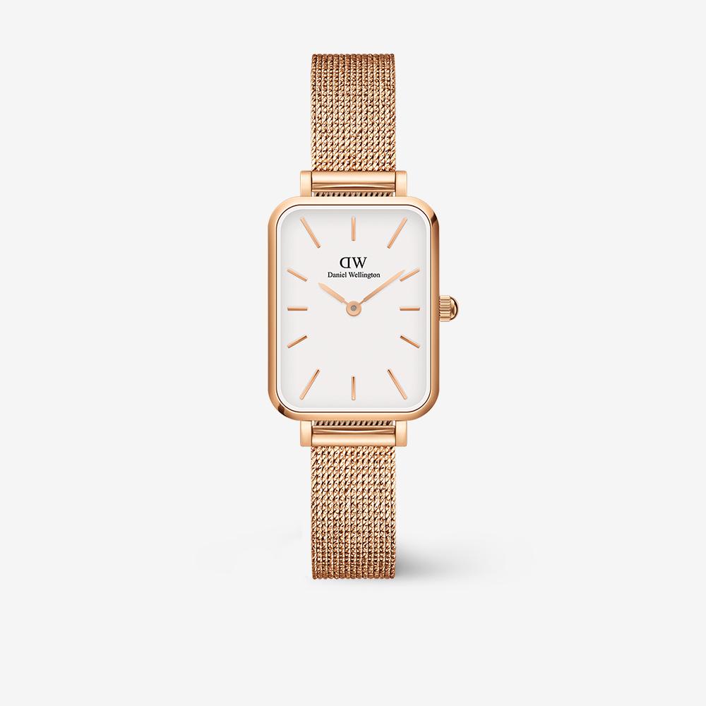 Quadro - Square watches for women in Silver & Rose Gold | DW