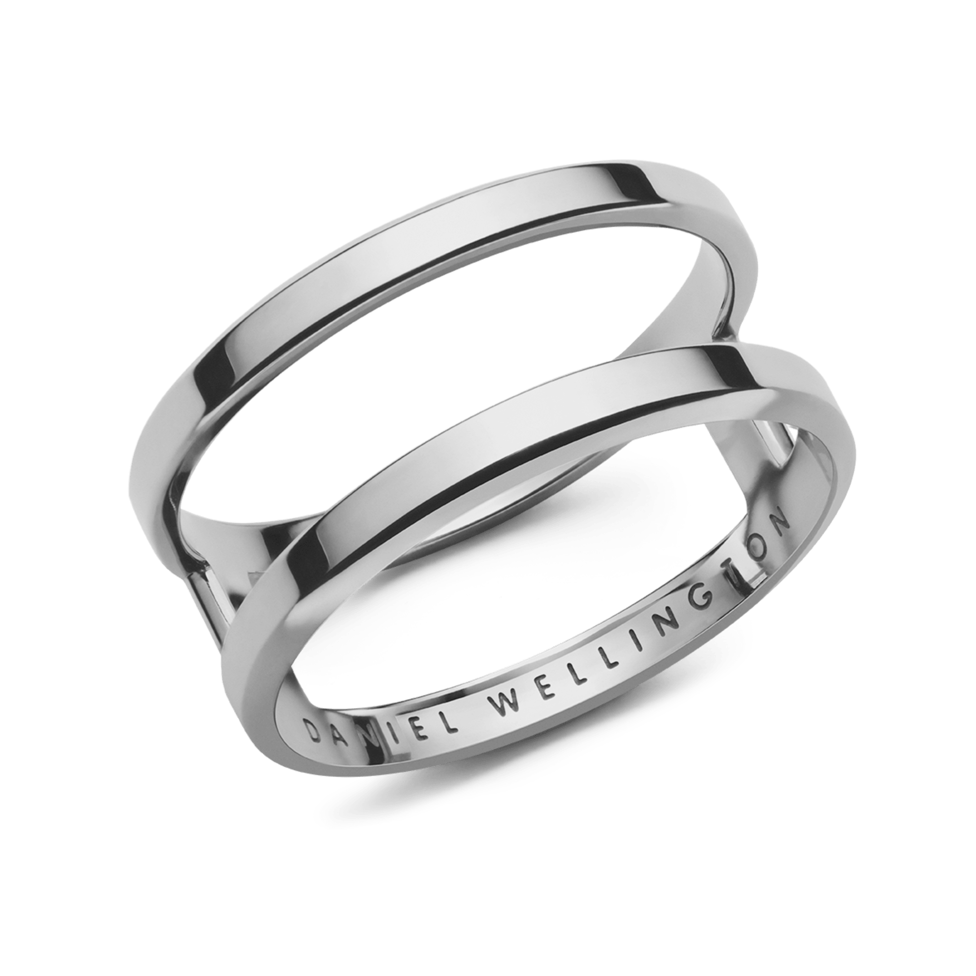 Jewellery - Elan Dual silver Ring - Size 48 | DW