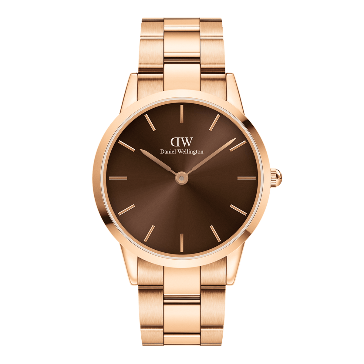 Iconic Link Amber - Men's watch Rose Gold & amber | DW