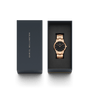 Iconic Link - Watch in Rose Gold with Black dial 36mm | DW