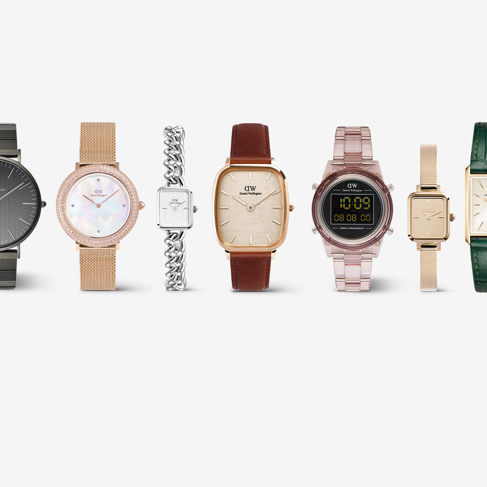 Quadro Pressed Evergold - Gold Women's Watch | DW