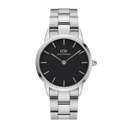 Iconic Link - Silver watch with Black dial 36mm | DW