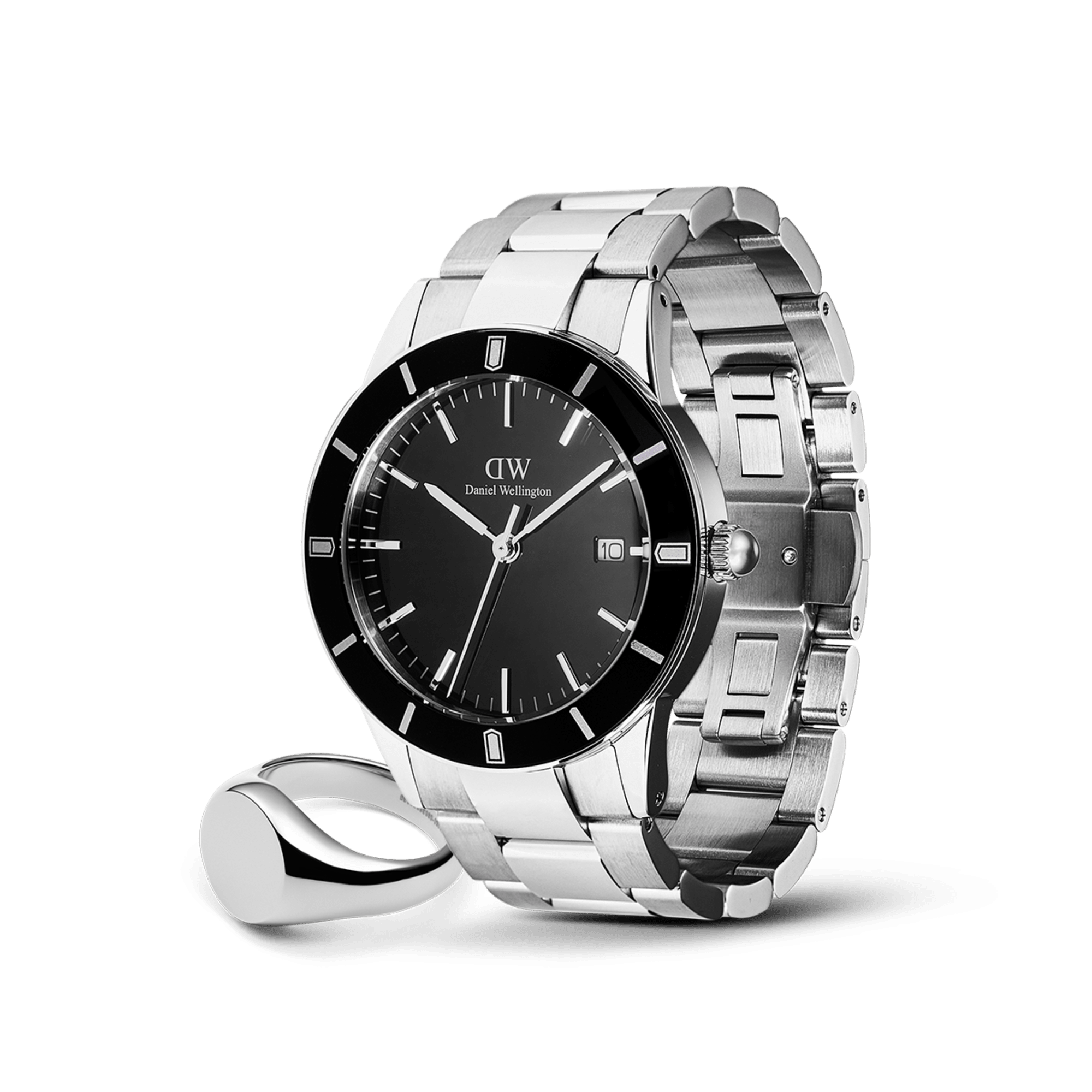 Iconic Paradigma Black & Classic Signet Ring Set