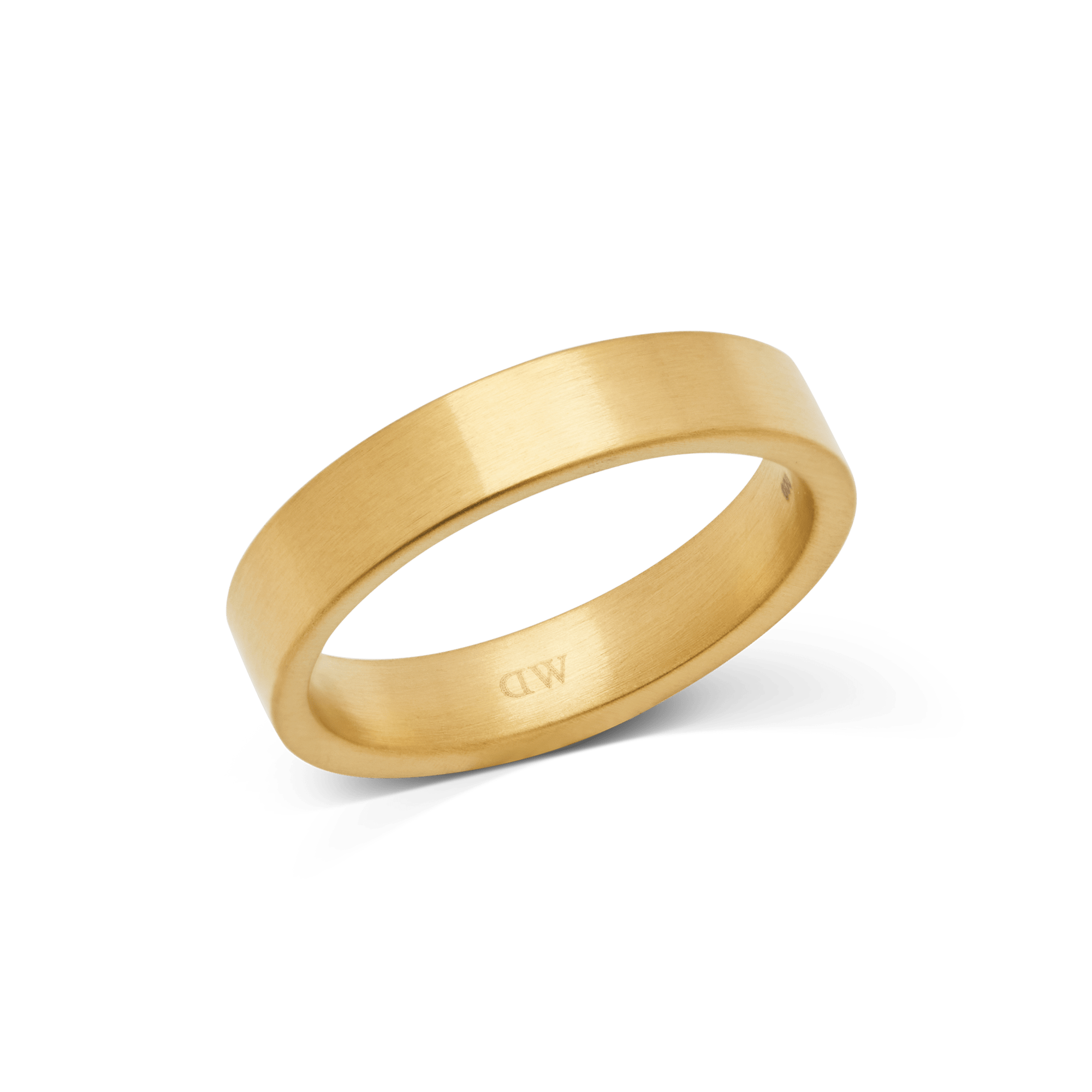 Line Ring Brushed Gold 4.5mm