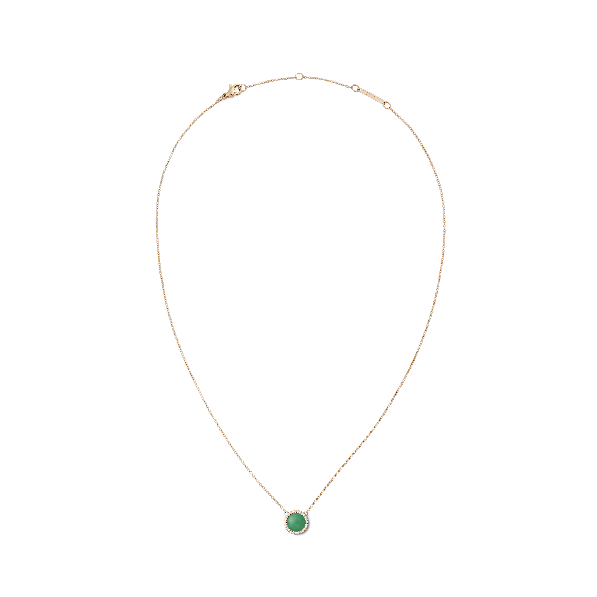 Audrey Necklace Jade Rose Gold | DW